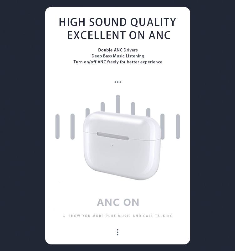 TWS P10 ANC active noise cancelling wireless bluetooth earphone